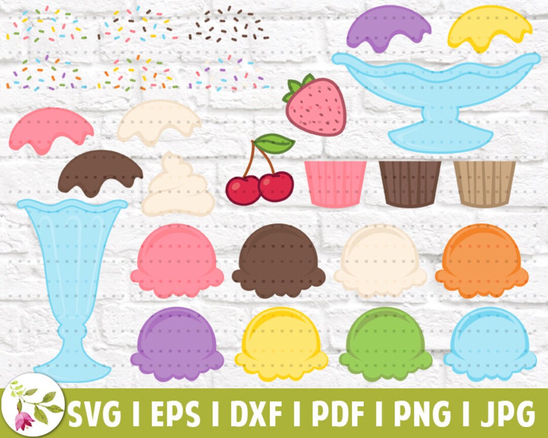 Ice Cream Builder PNG | Ice Cream Party SVG | Build Your Own | Baby ...