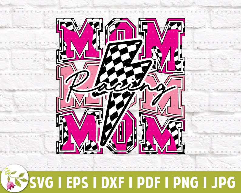 Racing Mom EPS Racing Mama SVG Racing Flag Need for - Etsy