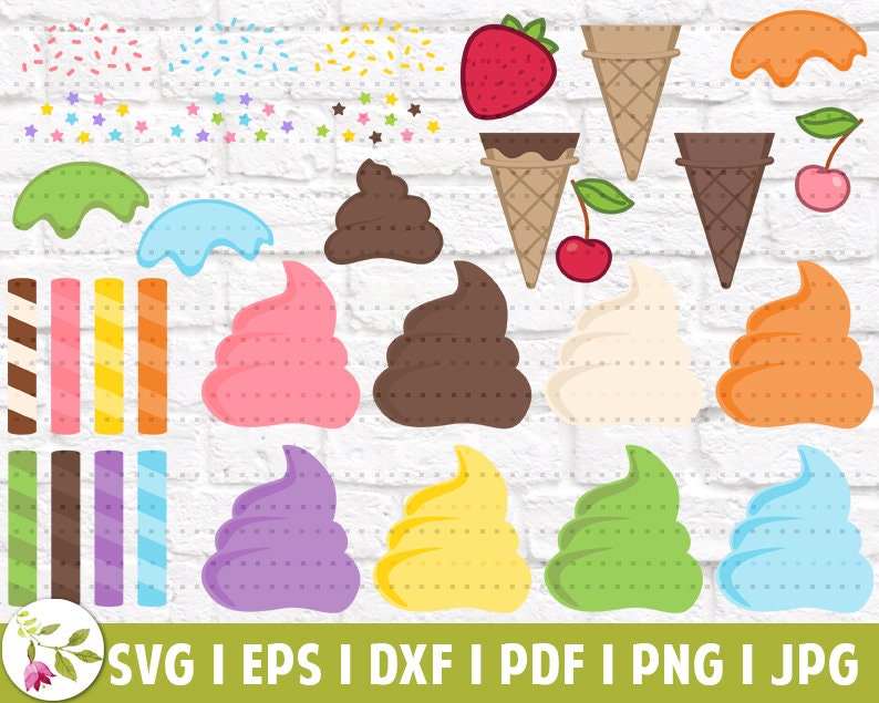 Ice Cream Builder PNG | Ice Cream Party SVG | Build Your Own | Baby ...