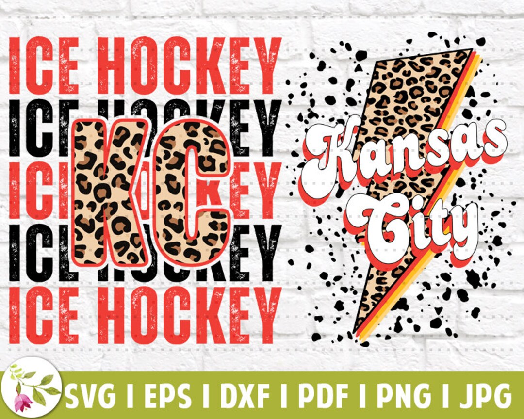 Kansas City Ice Hockey EPS | Mavericks SVG | Hockey Leopard | Kansas ...