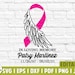 Cancer Ribbon Wings SVG | in Loving Memory SVG | Angel Wing Memorial ...