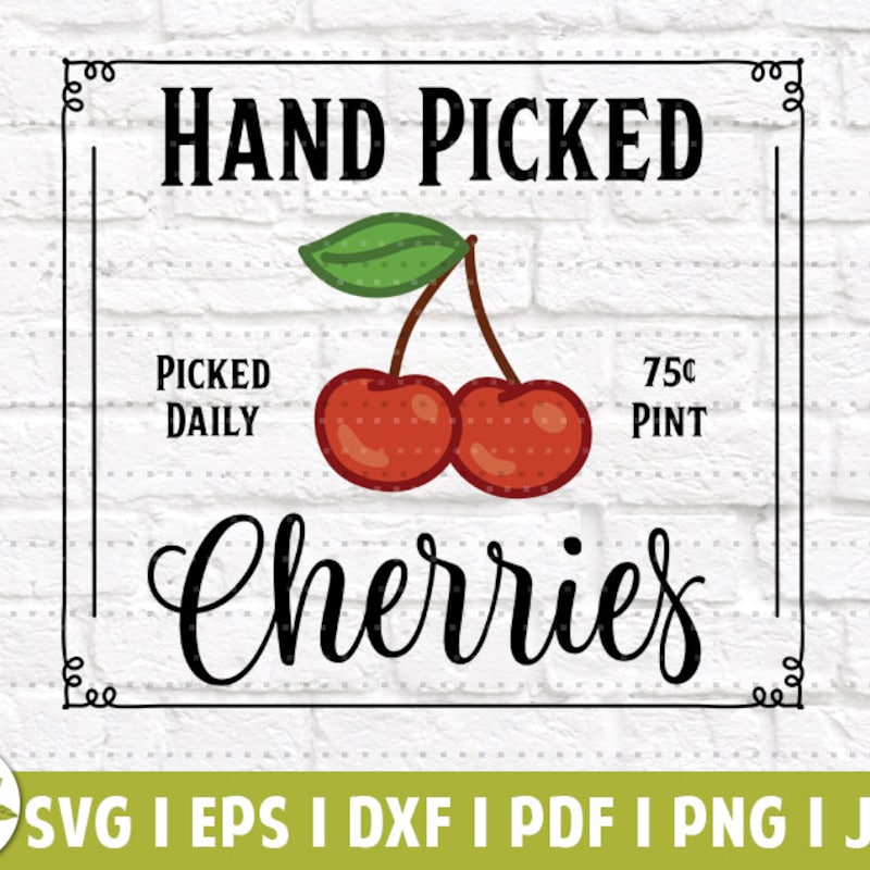 Farm Fresh Cherries Sign - Etsy