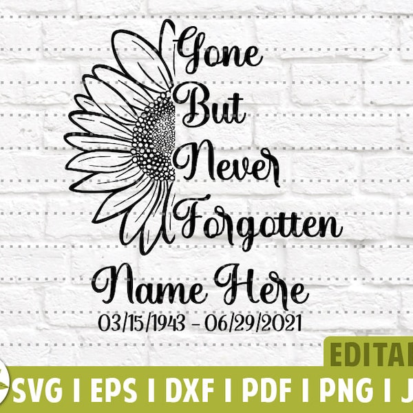 Gone but Not Forgotten - Etsy