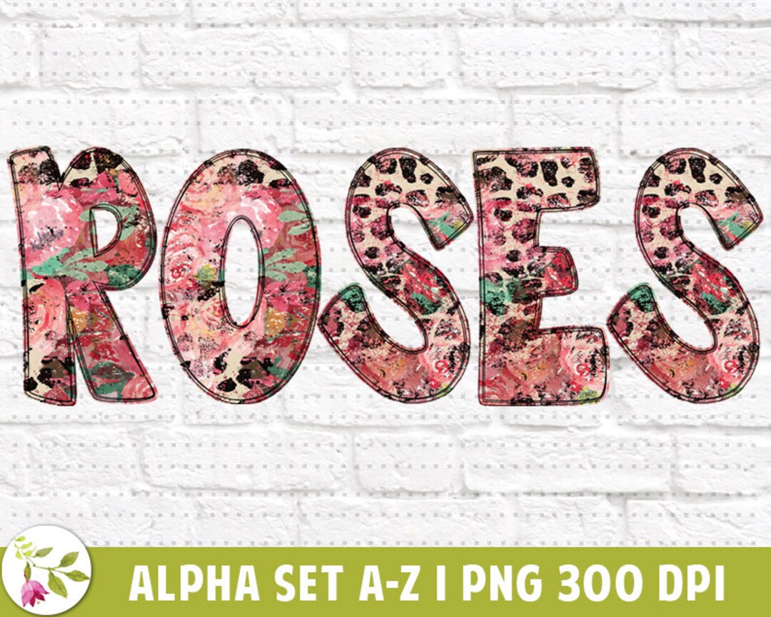 Leopard Roses Alpha Set | Wild Girl Alpha | Romantic | Country Rose | A ...