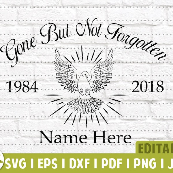 Gone but Not Forgotten - Etsy