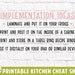 Printable Kitchen Cheatsheet, Kitchen Substitution Chart, Kitchen ...