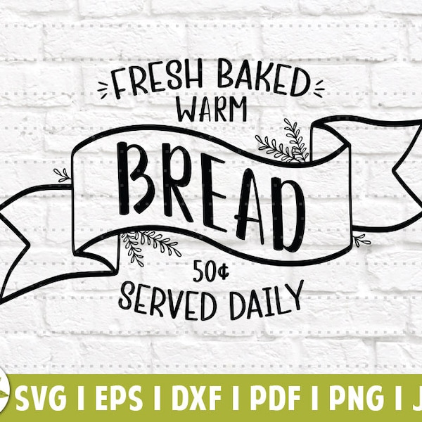 Baked Bread Svg - Etsy