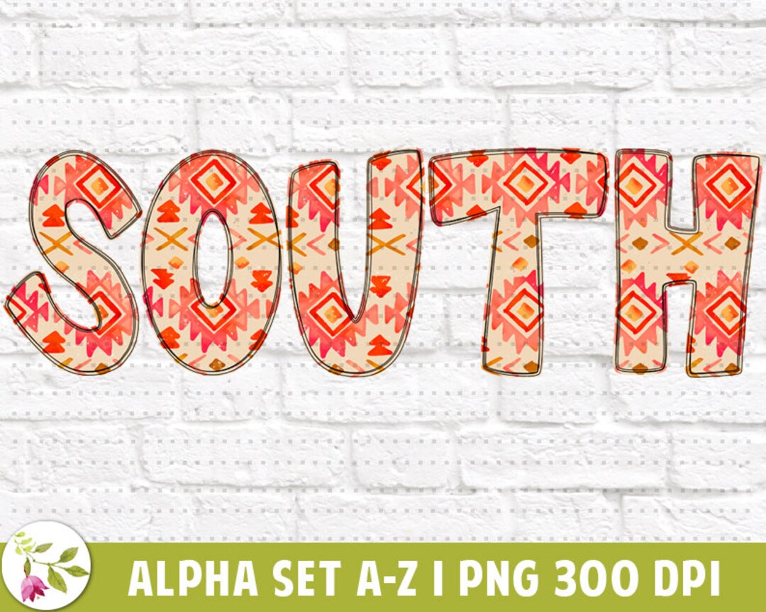 Southwest Aztec Alpha Set | Native Alpha | Western Alpha | Wild and ...