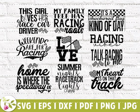 Racing Bundle EPS Racing Mama SVG Racing Flag Need for - Etsy