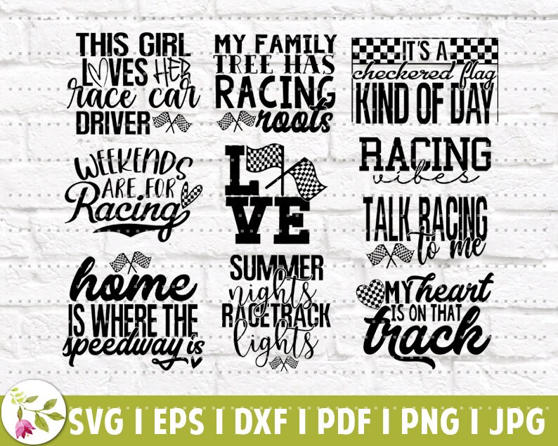 Racing Bundle EPS Racing Mama SVG Racing Flag Need for - Etsy