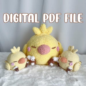 Fat Chocobo Chick Crochet Pattern (DIGITAL DOWNLOAD) - Etsy