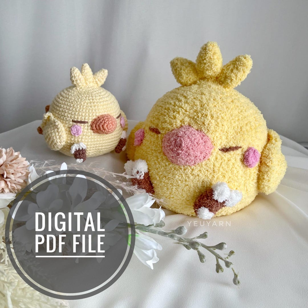Fat Chocobo Chick Crochet Pattern - Etsy