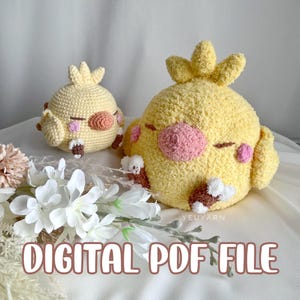 Fat Chocobo Chick Crochet Pattern (DIGITAL DOWNLOAD) - Etsy