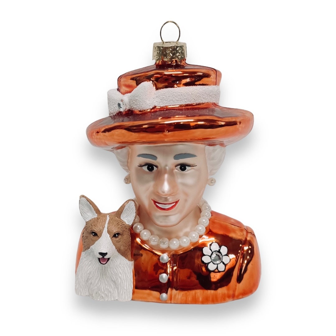 Limited Edition: Queen Elizabeth - Super Gloss Orange Dress With Her ...