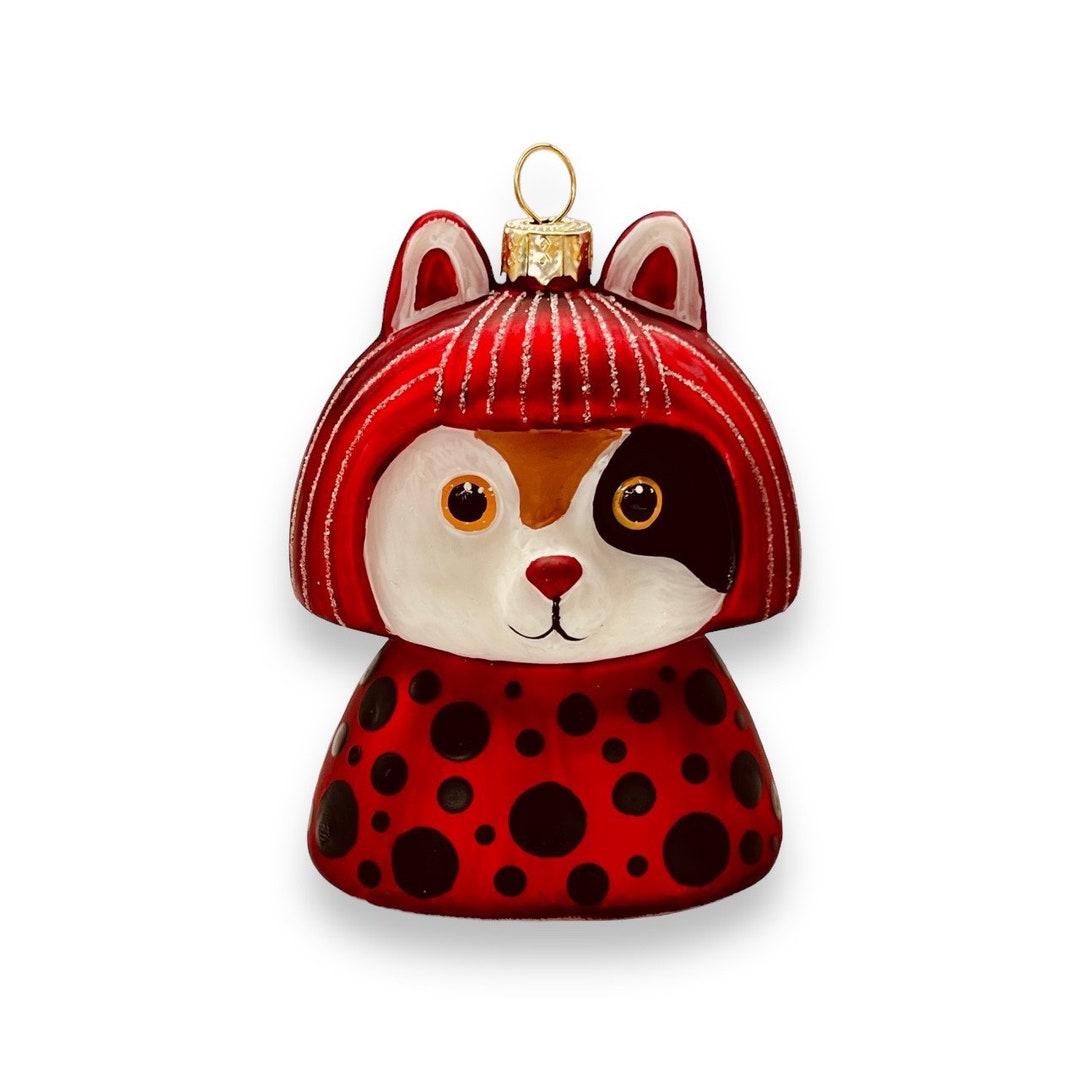 Limited Edition: Calico Cat - Yayoi Kusama Kusameow Ornament - Etsy