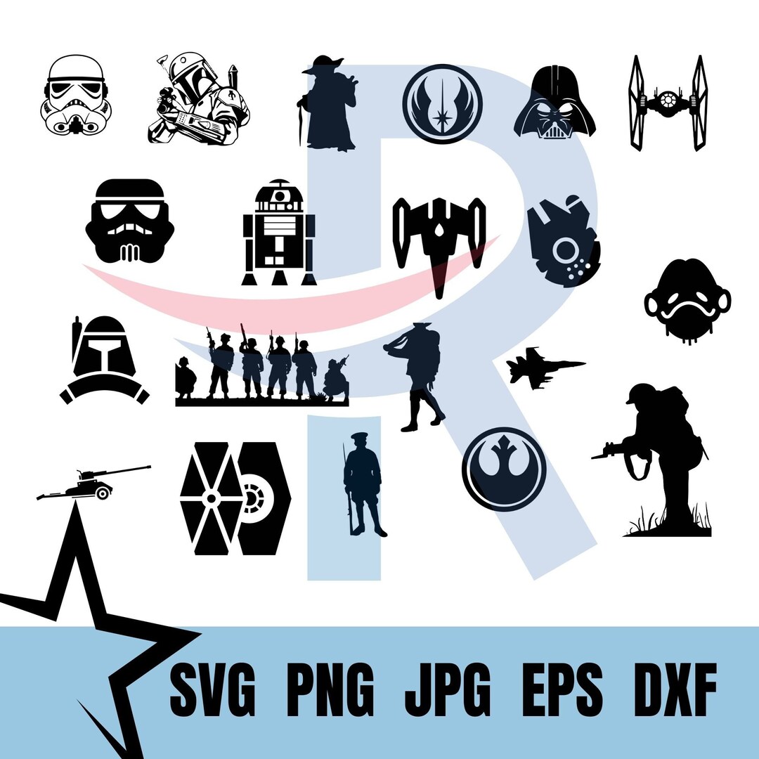 Star Wars Svg Bundle, Cut Files for Cricut and Silhouette, Star Wars ...