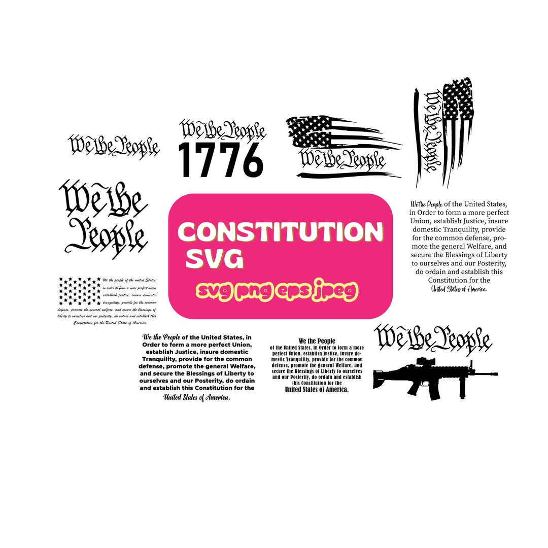 Constitution Svg, We the People Svg, 2nd Amendment Svg, We the People ...