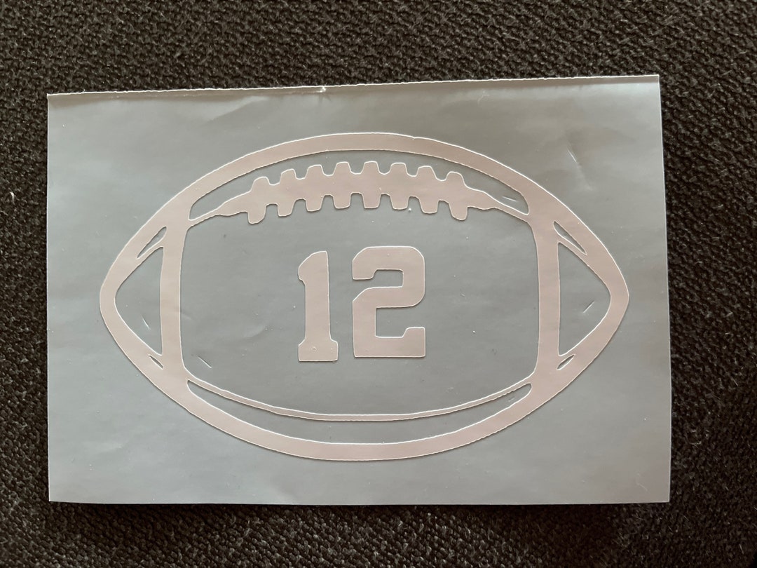 Personalized Car Decal Football - Etsy
