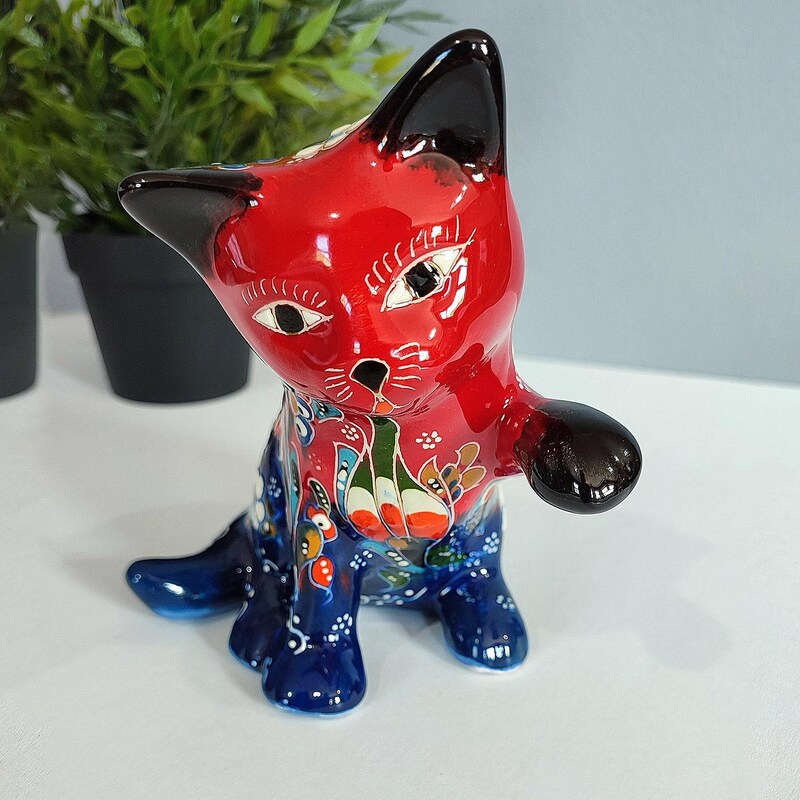 Ceramic Cat Decor - Etsy