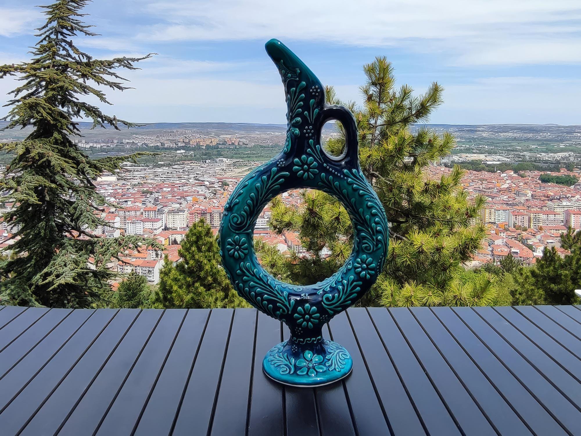 Ceramic Wine Jug/decanter, Turkish Style, Hittite Wine Jar — Handmade ...