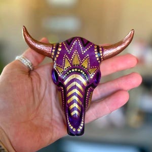 Custom Painted Mini Skulls - Etsy