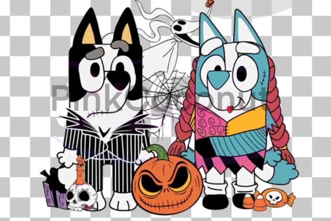Booey Halloween PNG JPG Dog and Sister Cartoon Trendy Pngs for October ...