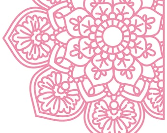 Mandala corner svg | Etsy