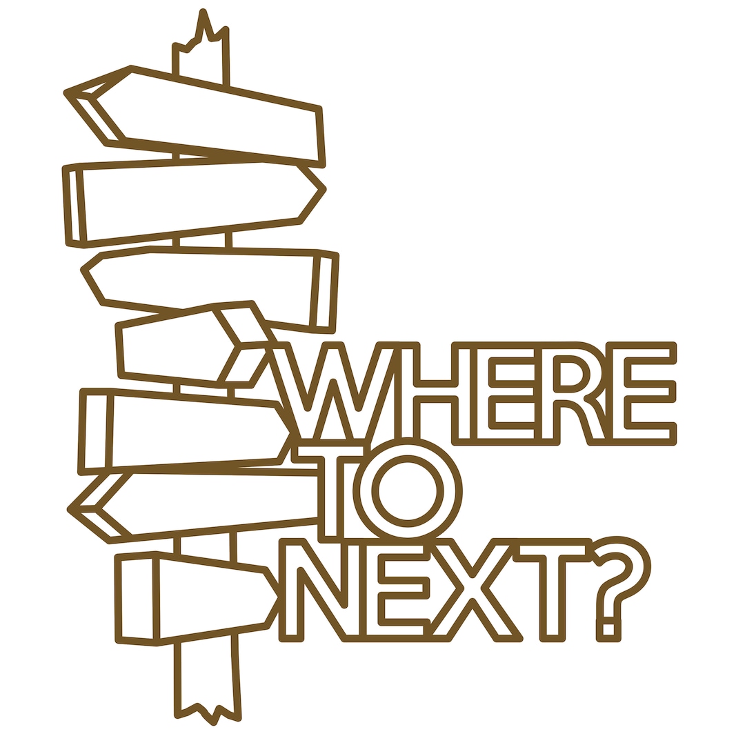 Where to Next Digital Cut File (zip Folder With .svg, .dxf, .png, .pdf ...