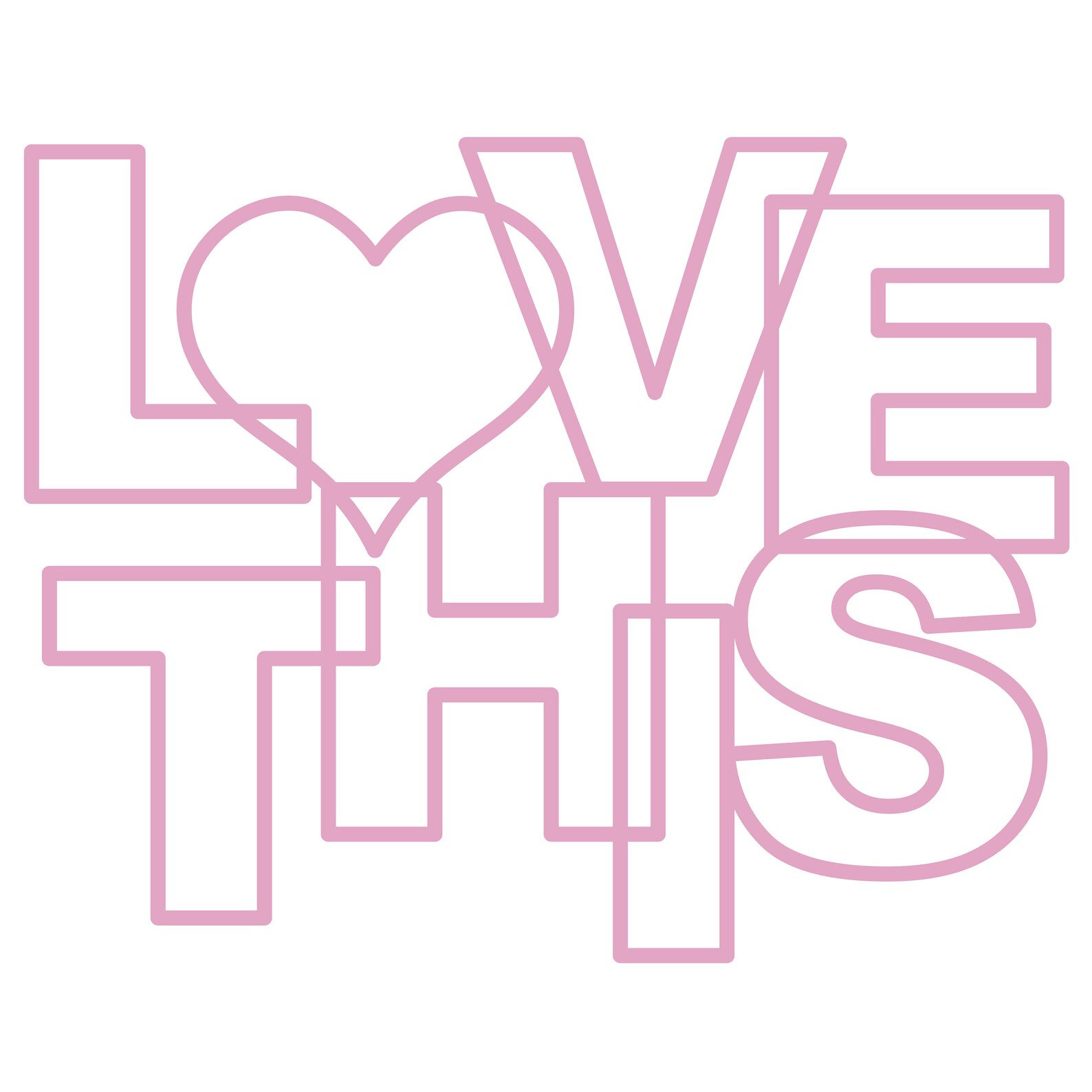 Love This Cut File .SVG .DXF .PNG .pdf - Etsy
