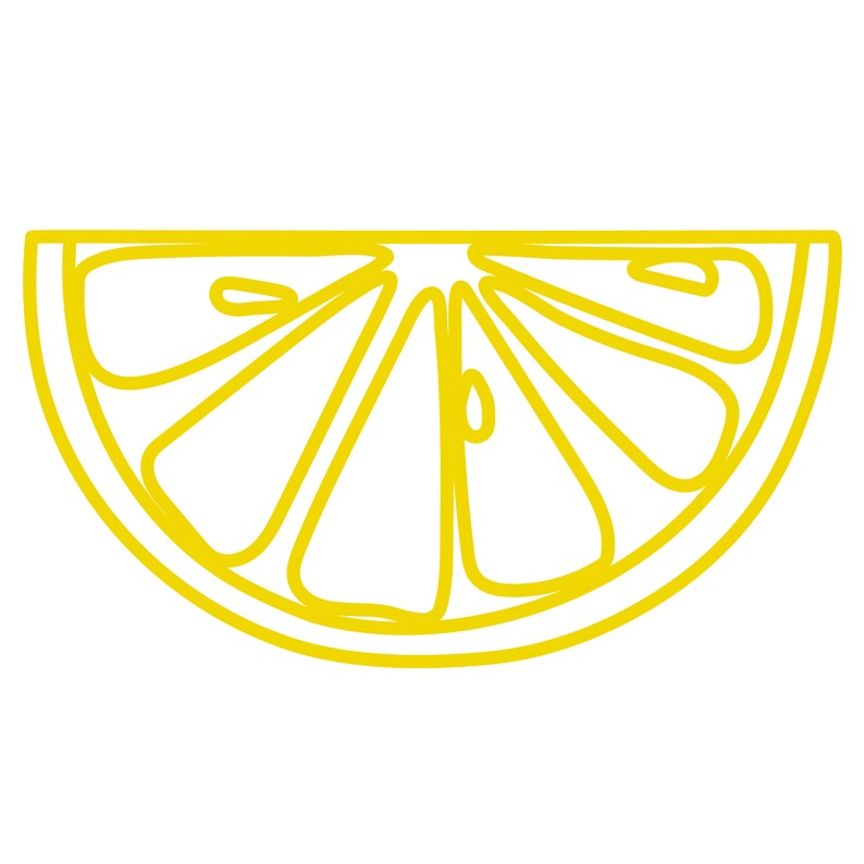 Lemon Slice Cut File .SVG .DXF .PNG .pdf - Etsy