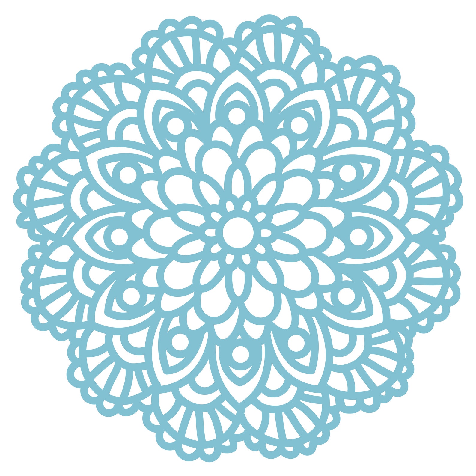 Mandala Doily Cut File .SVG .DXF .PNG .pdf - Etsy
