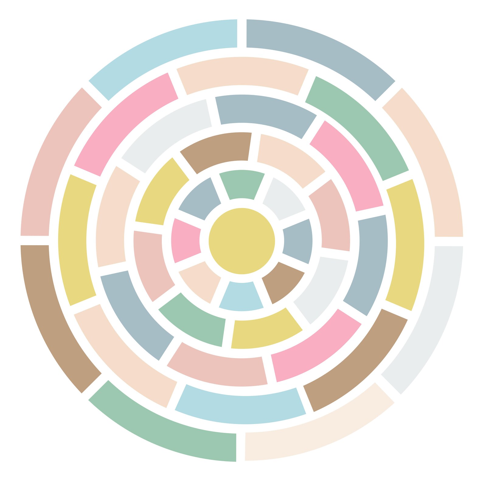 Split Circles Background Cut File .SVG .DXF .PNG - Etsy