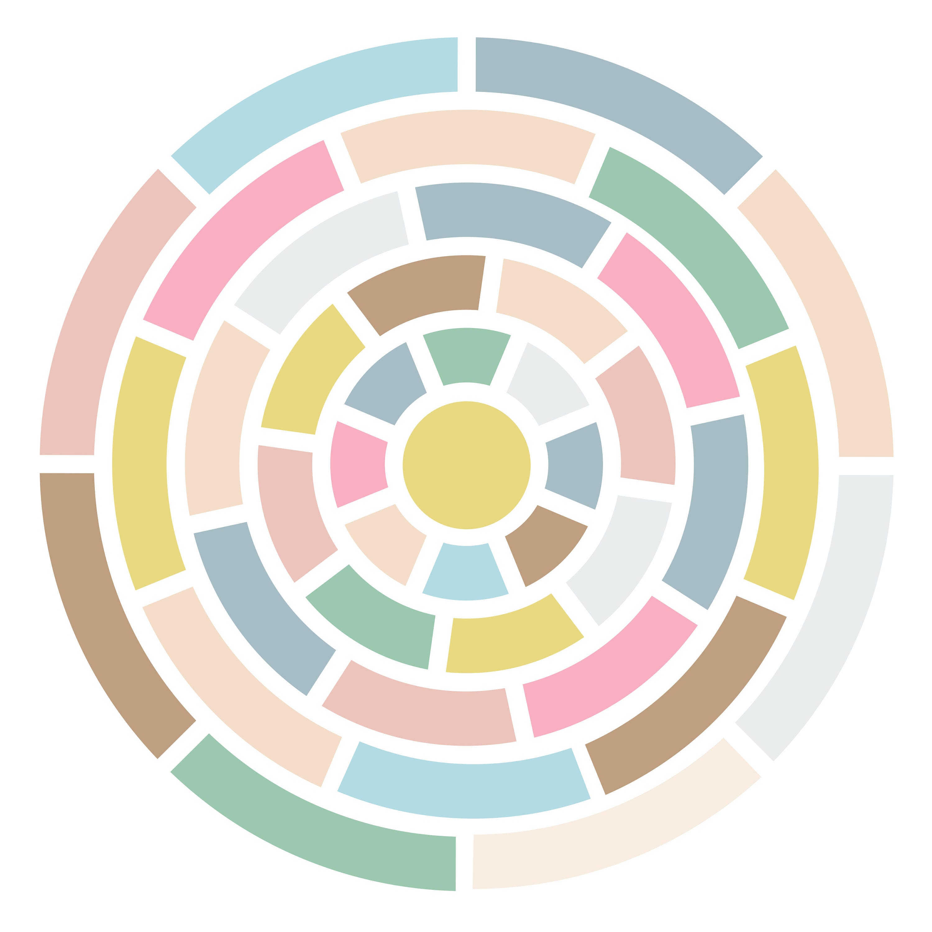 Split Circles Background Cut File .SVG .DXF .PNG - Etsy Canada