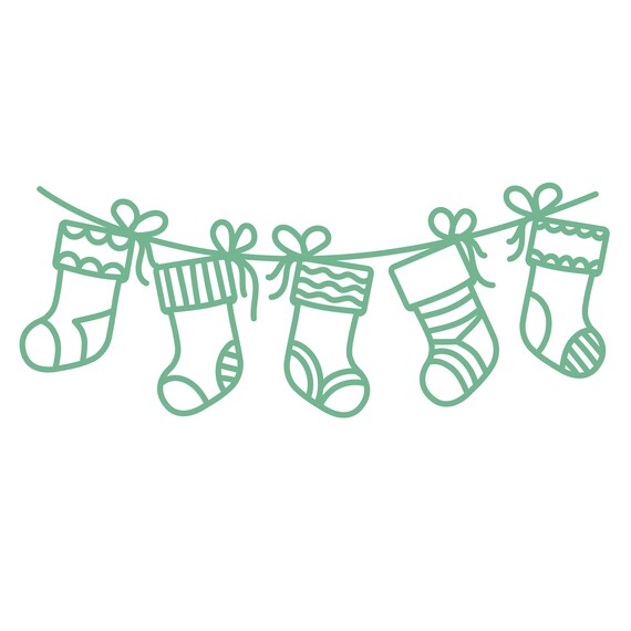 Stockings Digital Cut File zip Folder With .svg .dxf .png | Etsy