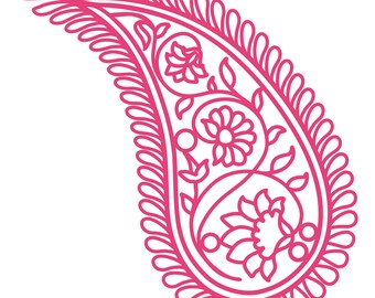 Paisley Svg File | Etsy