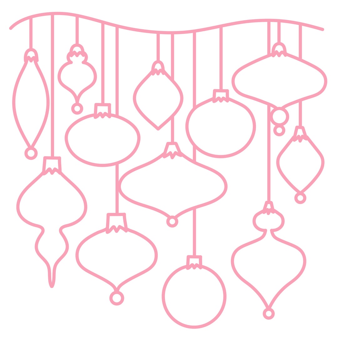 Ornaments Digital Cut File zip Folder With .svg .dxf .png - Etsy