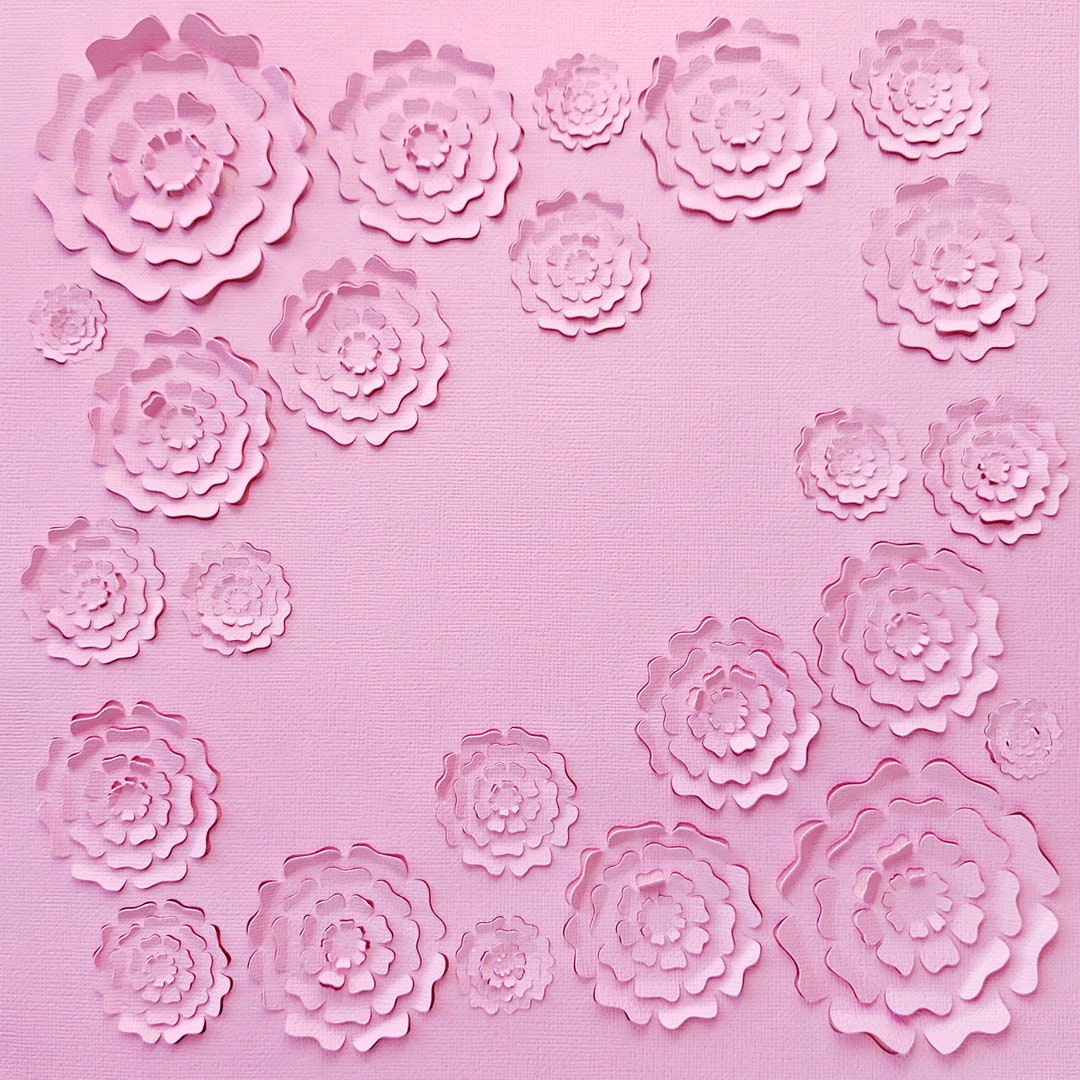 Cut and Bend Flower Background Cut File .SVG .DXF .Studio3 - Etsy Portugal