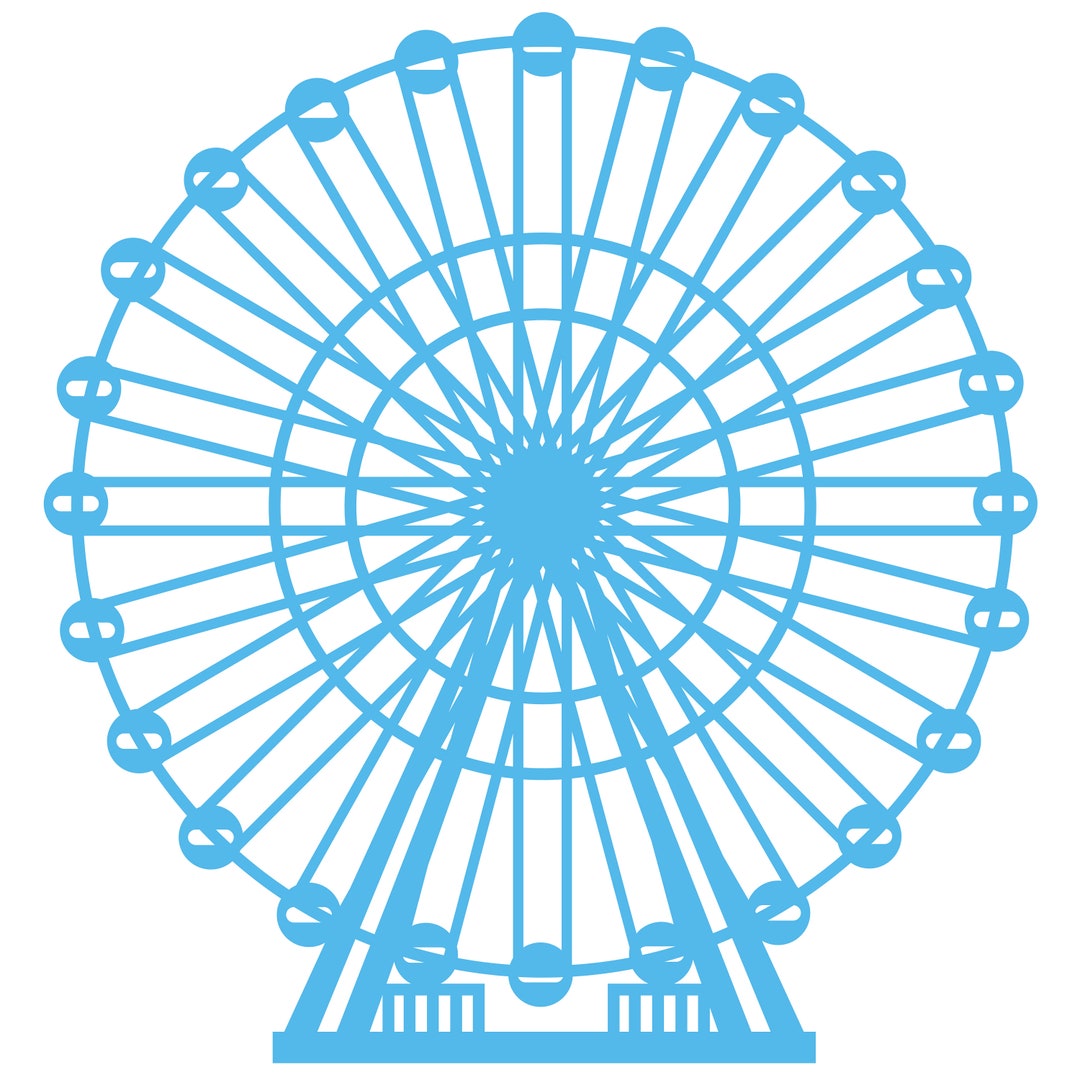Ferris Wheel Cut File .SVG .DXF .PNG .pdf - Etsy
