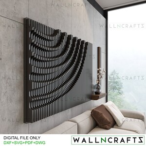 Parametric Wall Art A-2 / Cnc Cutting Files / Wall Decor With Shelf ...