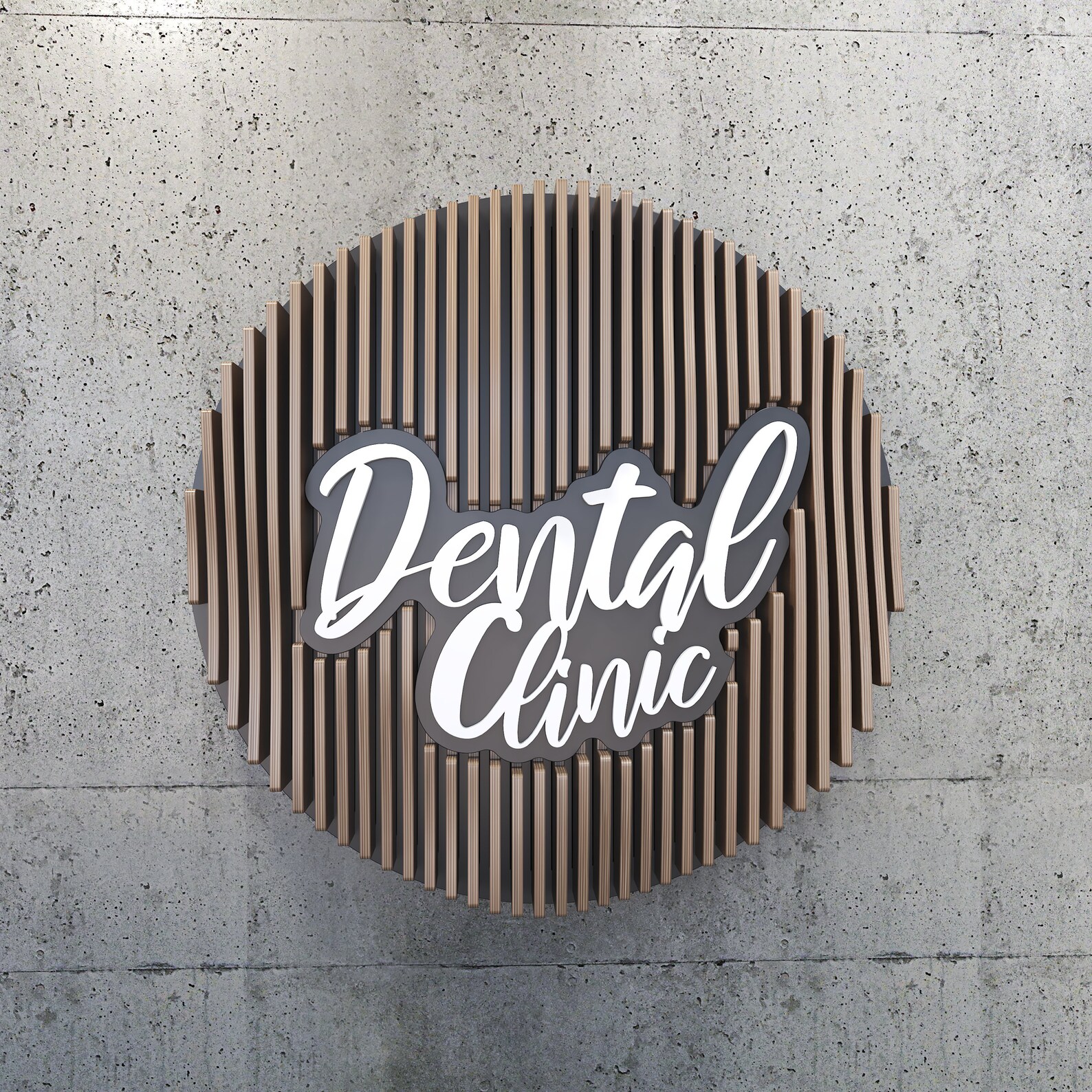 Parametric Wall Sign Dental Clinic / Cnc Cutting Files / Day Name ...
