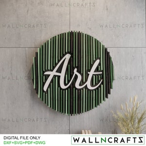 Parametric Wall Sign Art / Cnc Cutting Files / Artwork / Wall Hanging ...