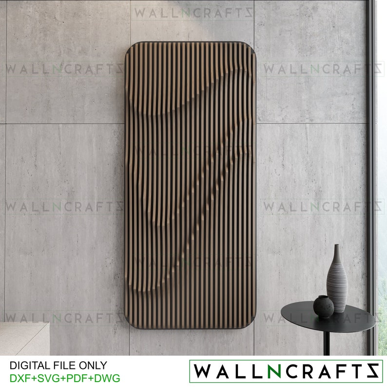 Parametric Wall Art A-8 / Cnc Cutting Files / Abstract Wooden Wall ...