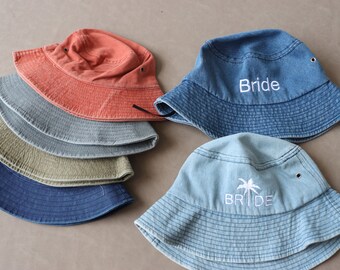 Customized Embroidered Bucket Hat Custom Text Embroidery Bucket Hat ...