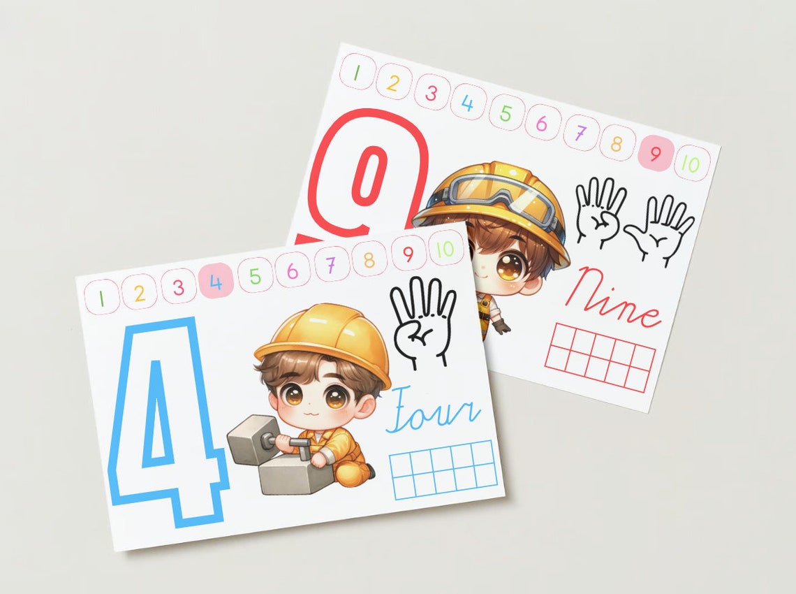 Editable Sensory Play Dough Mats for Counting - Numbers 1-10 - Canva ...