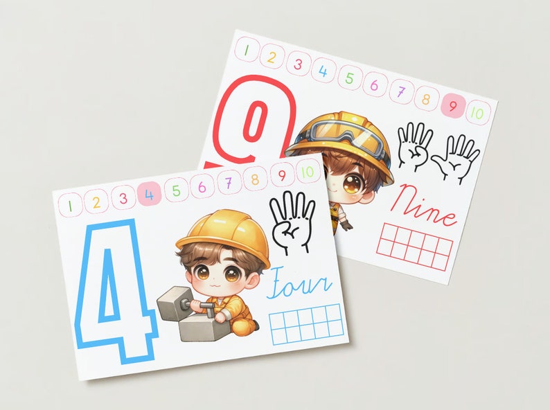 Editable Sensory Play Dough Mats for Counting - Numbers 1-10 - Canva ...
