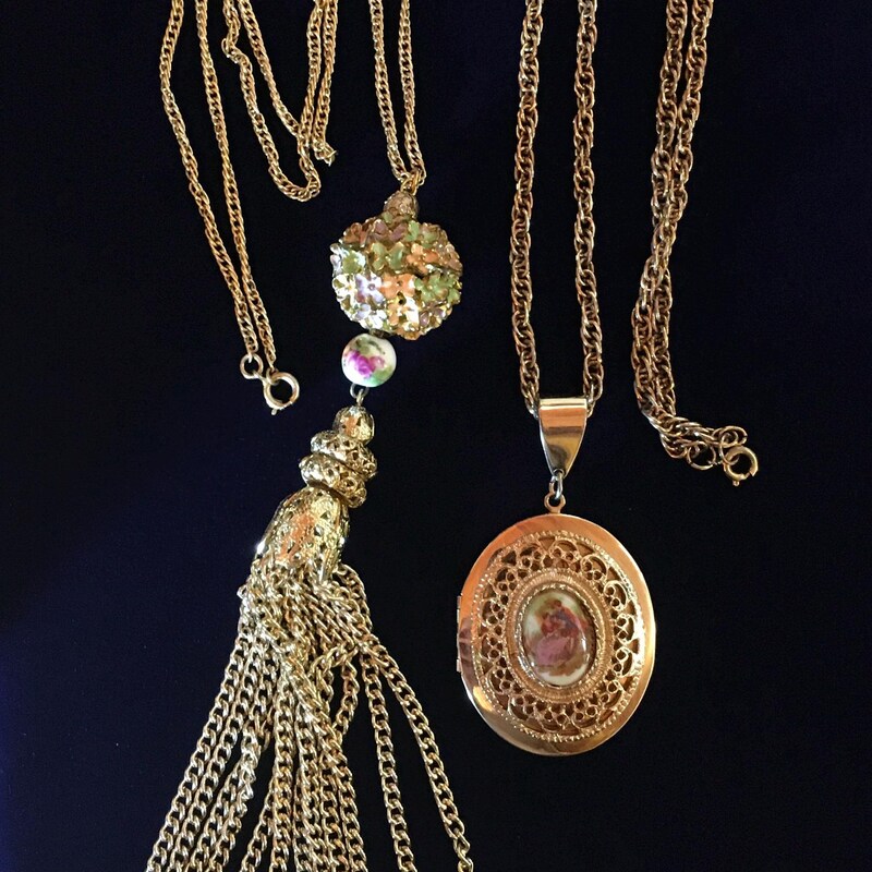 Long Locket Necklace - Etsy