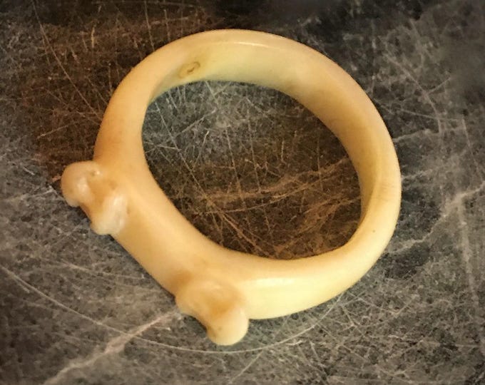 Hand Carved Indigenous, Native, Inuit Ring With Ulu Design - Etsy