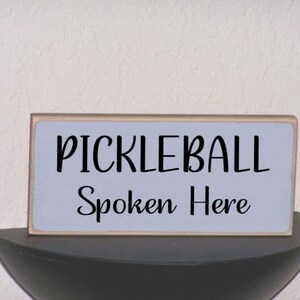 Pickleball Wood Sign Home Office Decor, Modern Country Cottage ...