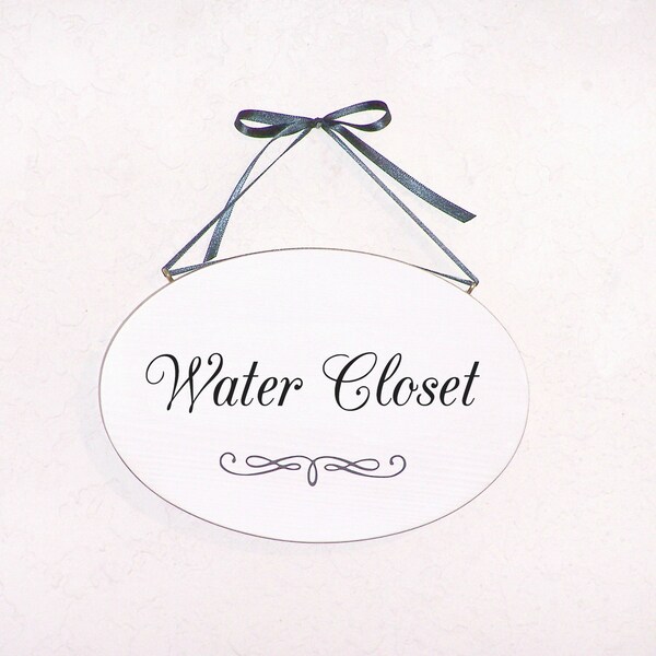 Water Closet Sign - Etsy