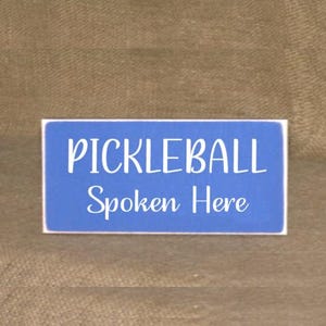 Pickleball Wood Sign Home Office Decor, Modern Country Cottage ...